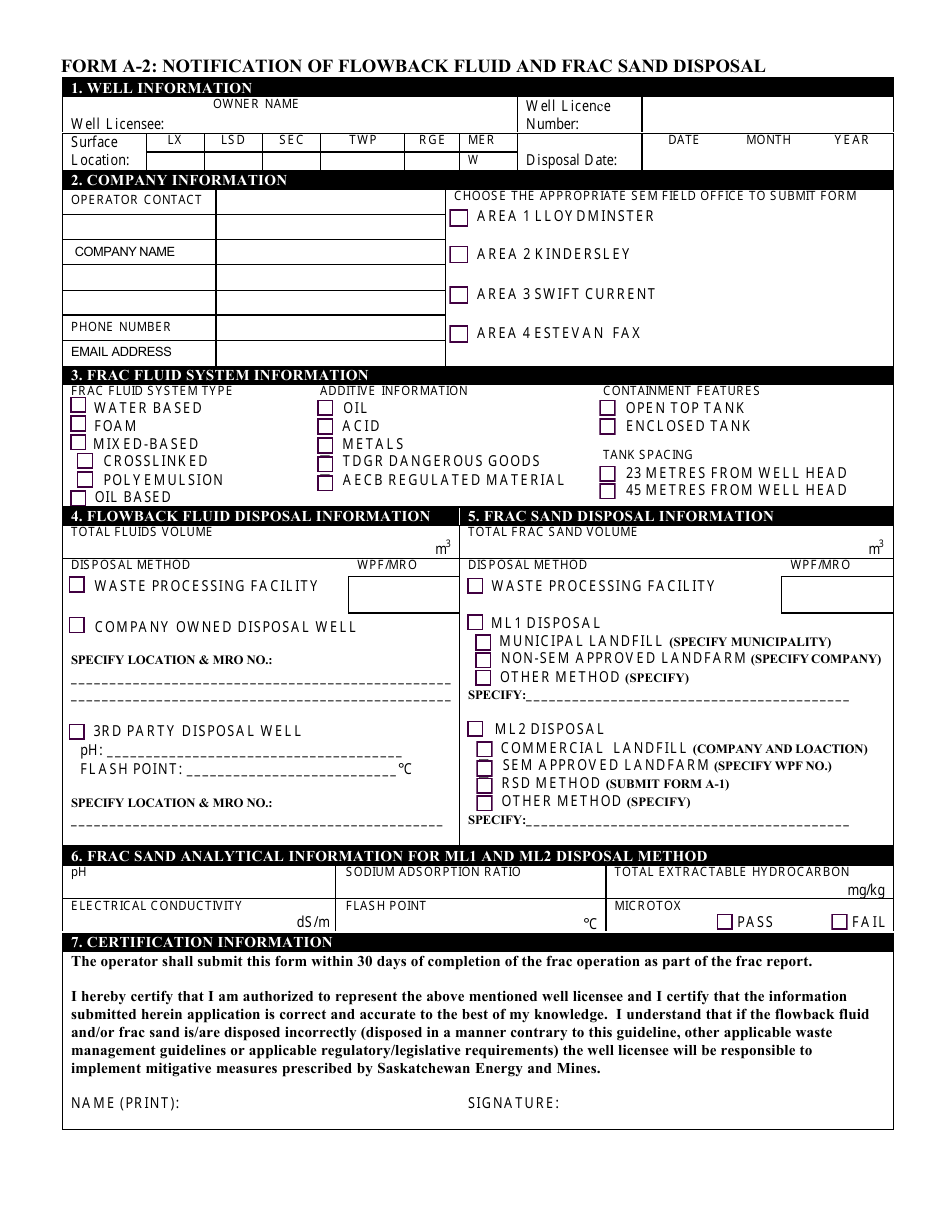 Form A-2 - Fill Out, Sign Online and Download Fillable PDF ...