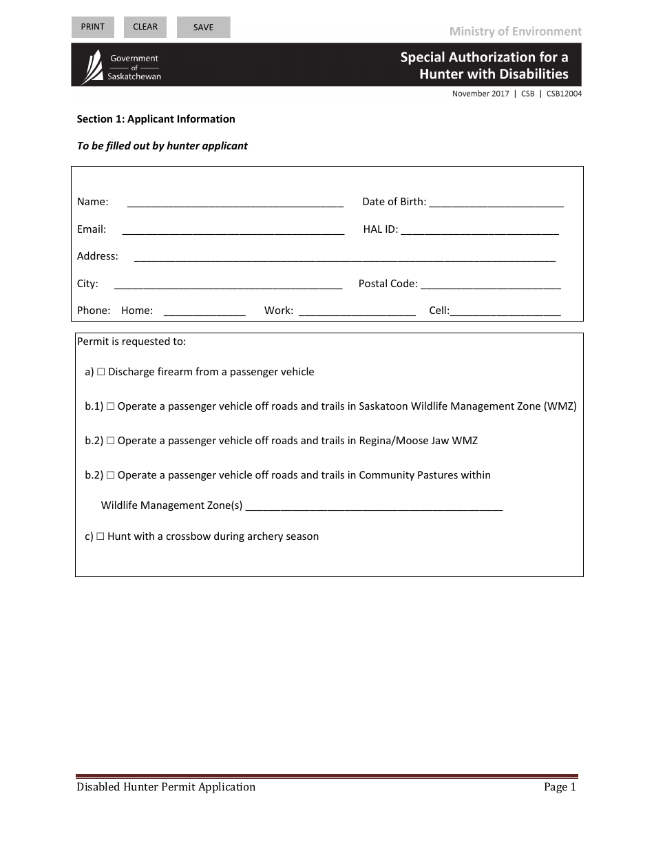 Form CSB12004 - Fill Out, Sign Online and Download Fillable PDF ...