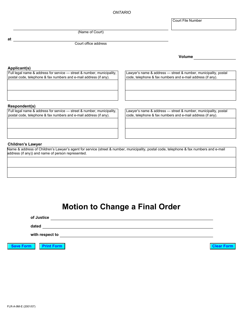 Form 3 - Fill Out, Sign Online and Download Fillable PDF, Ontario ...