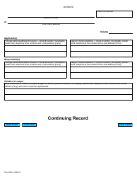 Form 1 Download Fillable PDF or Fill Online Continuing Record Ontario ...