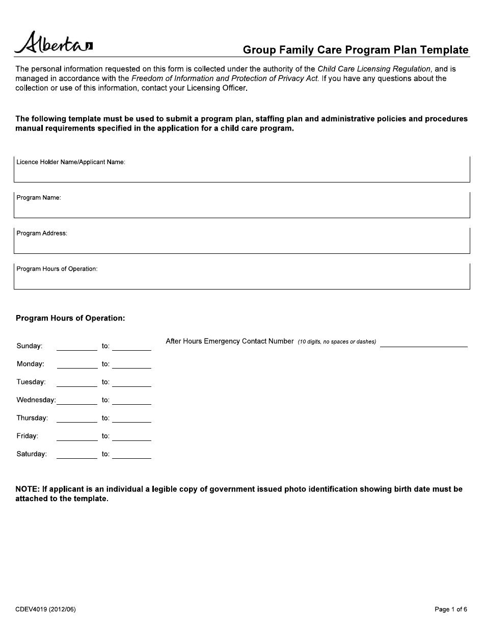 Form CDEV4019 - Fill Out, Sign Online and Download Fillable PDF ...