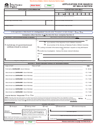 Form F31 Download Fillable PDF or Fill Online Notice of Application ...