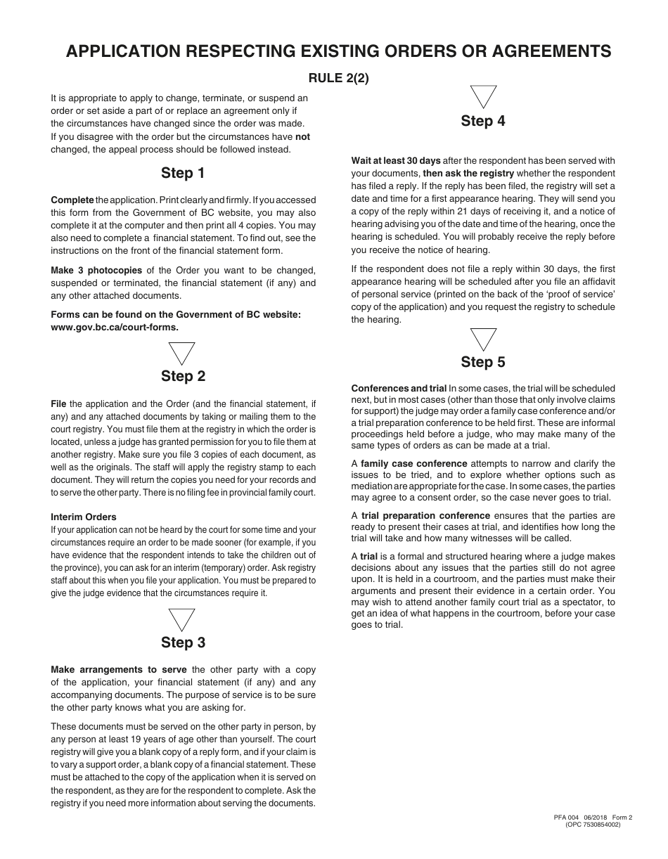 PCFR Form 2 (PFA004) - Fill Out, Sign Online and Download Fillable PDF ...