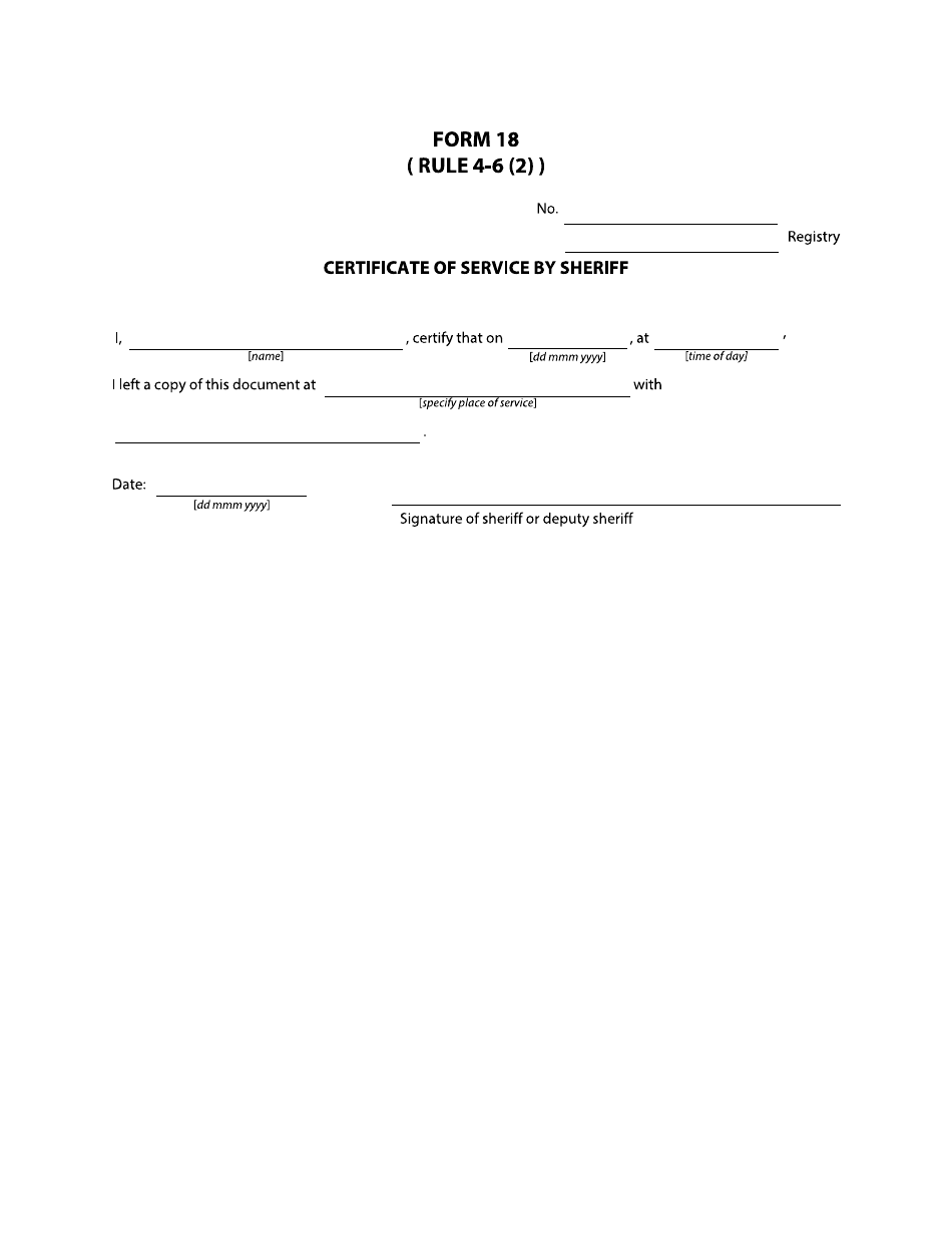 Form 18 - Fill Out, Sign Online and Download Fillable PDF, British ...