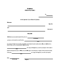 Form 487 Download Fillable PDF or Fill Online Release Canada ...