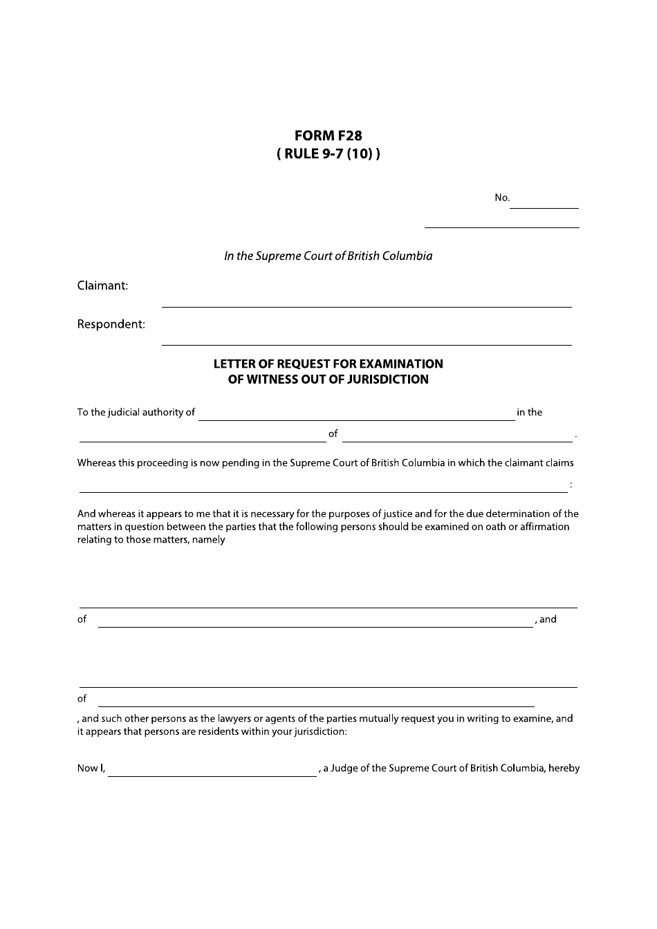 Form F28 - Fill Out, Sign Online and Download Printable PDF, British ...