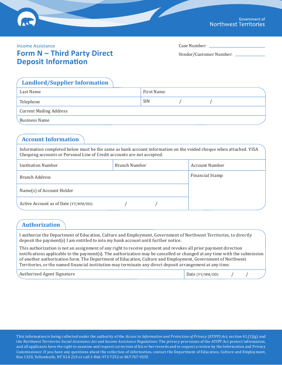 Form N - Fill Out, Sign Online and Download Fillable PDF, Northwest ...