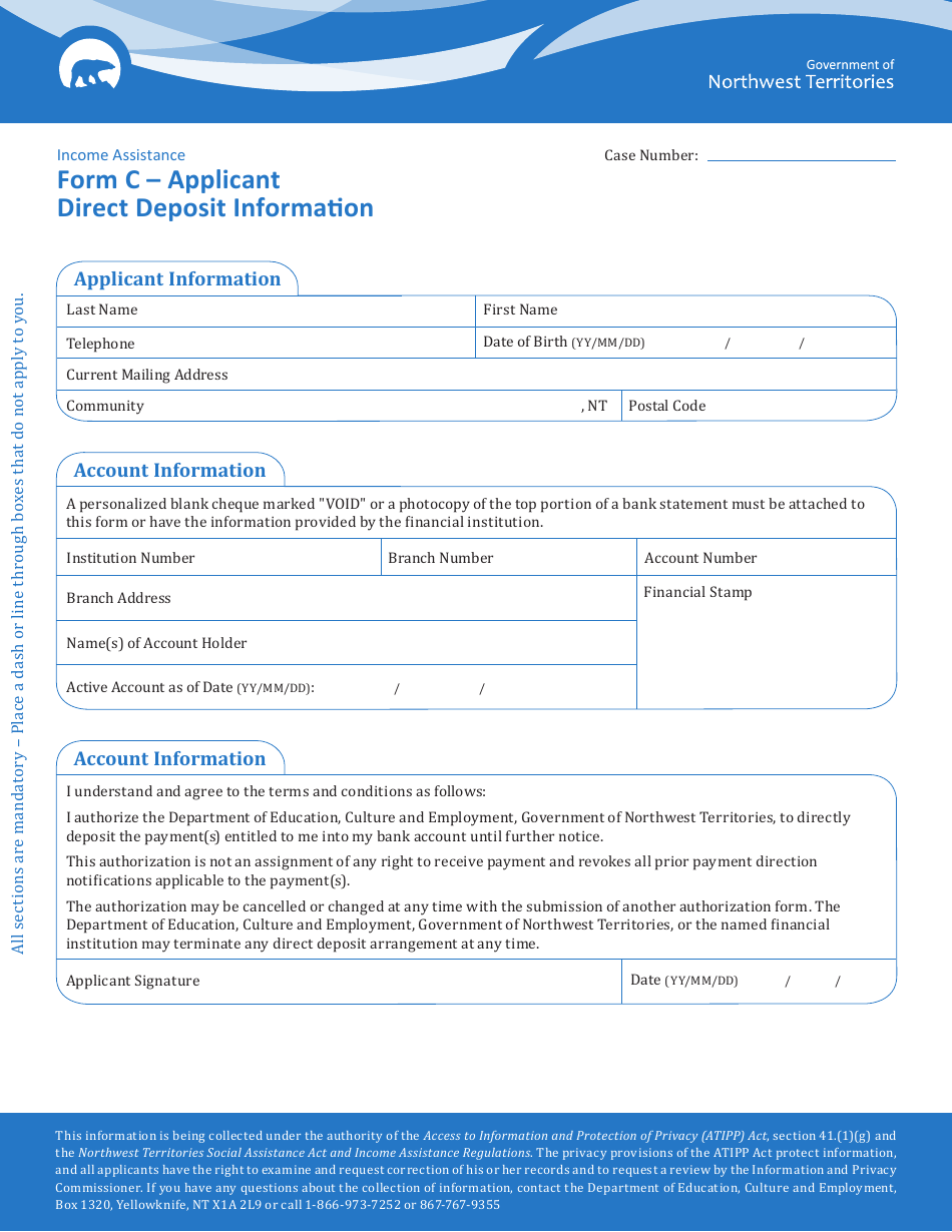 Form C - Fill Out, Sign Online and Download Fillable PDF, Northwest ...