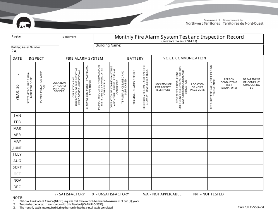Form CAN ULC S536 04 Fill Out Sign Online And Download Printable PDF
