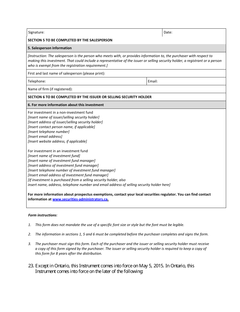 Form 45-106F9 Annex C - Fill Out, Sign Online and Download Printable ...