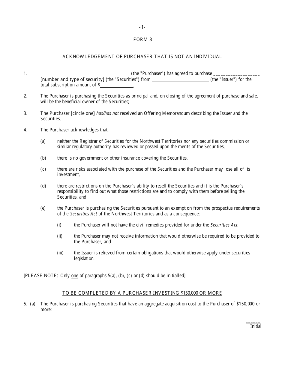 Form 3 - Fill Out, Sign Online and Download Fillable PDF, Northwest ...