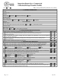 New Hampshire Inspection Report for a Commercial Collection/Storage ...