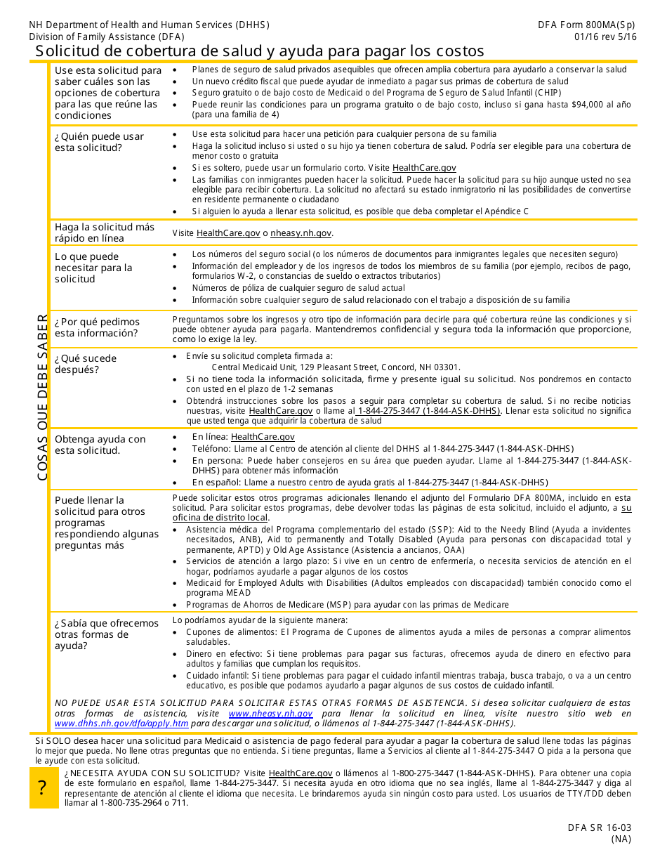 Formulario 800MA - Fill Out, Sign Online and Download Printable PDF ...