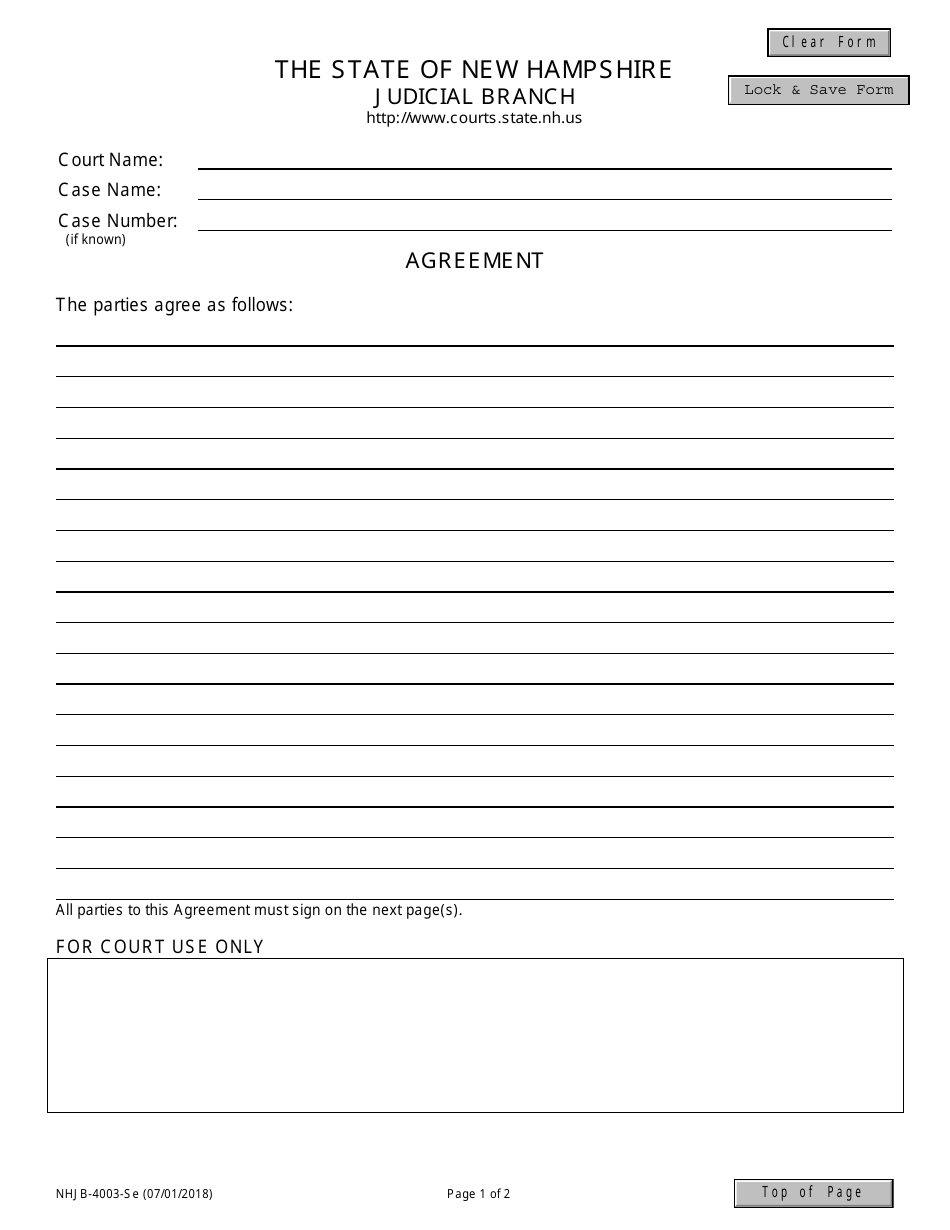 Form NHJB-4003-SE - Fill Out, Sign Online and Download Fillable PDF ...
