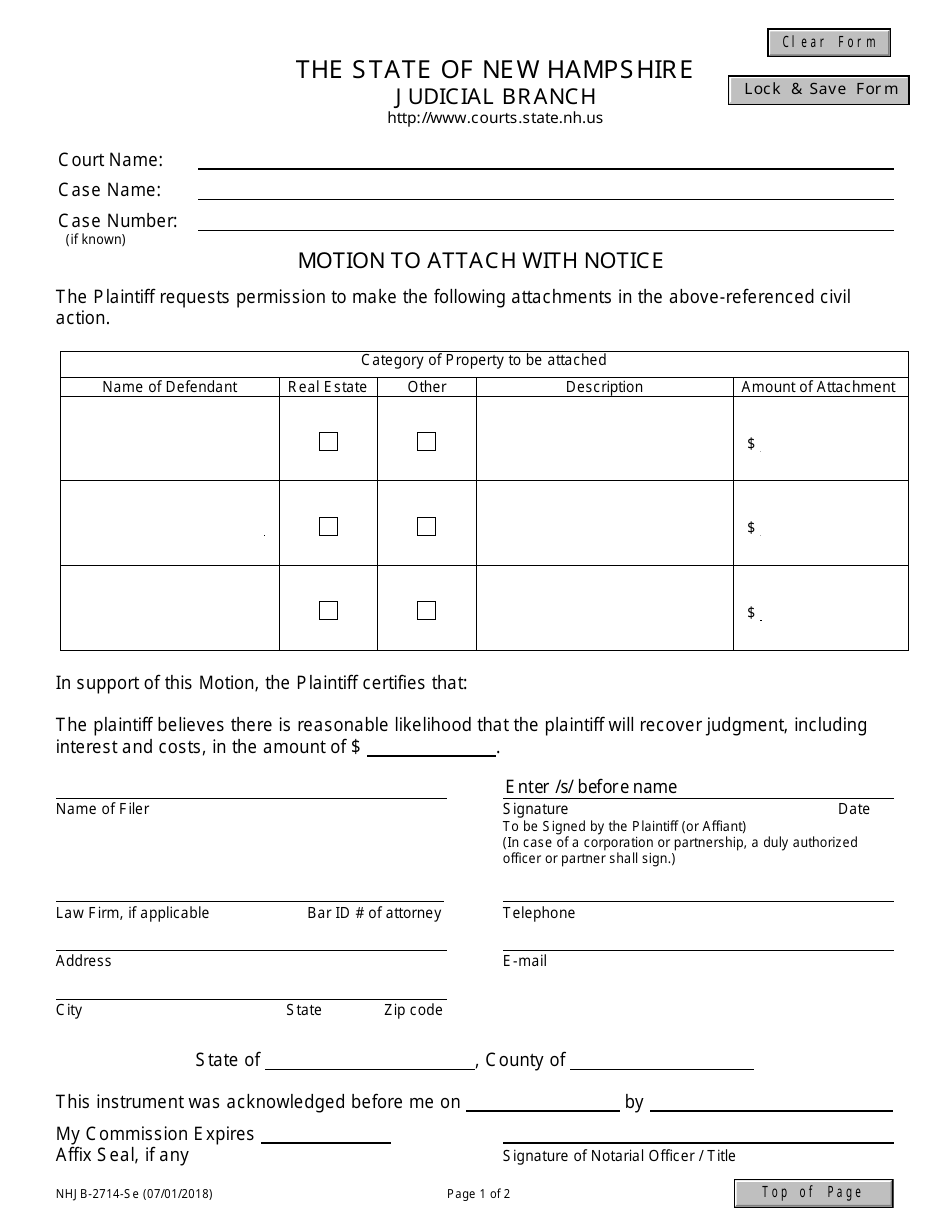 Form NHJB-2714-SE - Fill Out, Sign Online and Download Fillable PDF ...