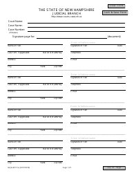 Form NHJB-4017-SE Download Fillable PDF or Fill Online Signature Page ...