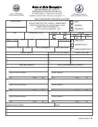 Form RDMV612 Download Fillable PDF or Fill Online Boat Registration ...