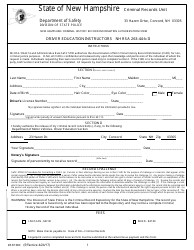 Form DSSP380 Download Fillable PDF or Fill Online New Hampshire ...