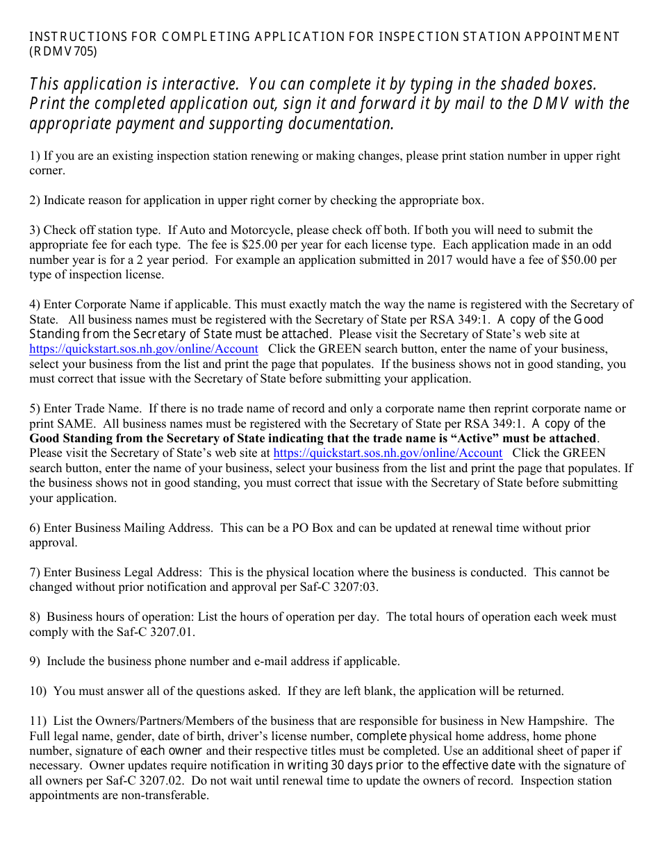 Form RDMV705 - Fill Out, Sign Online and Download Fillable PDF, New ...