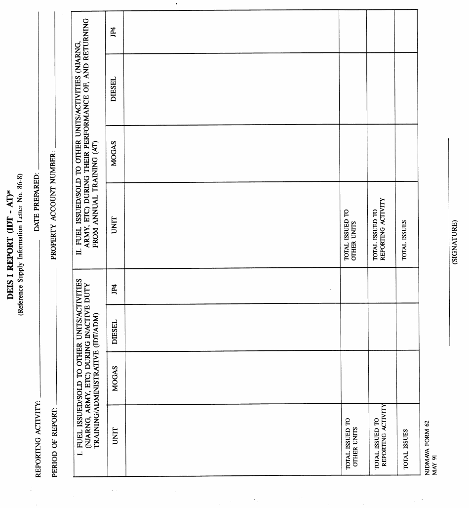 NJDMAVA Form 62 Download Fillable PDF or Fill Online Deis I Report, New ...