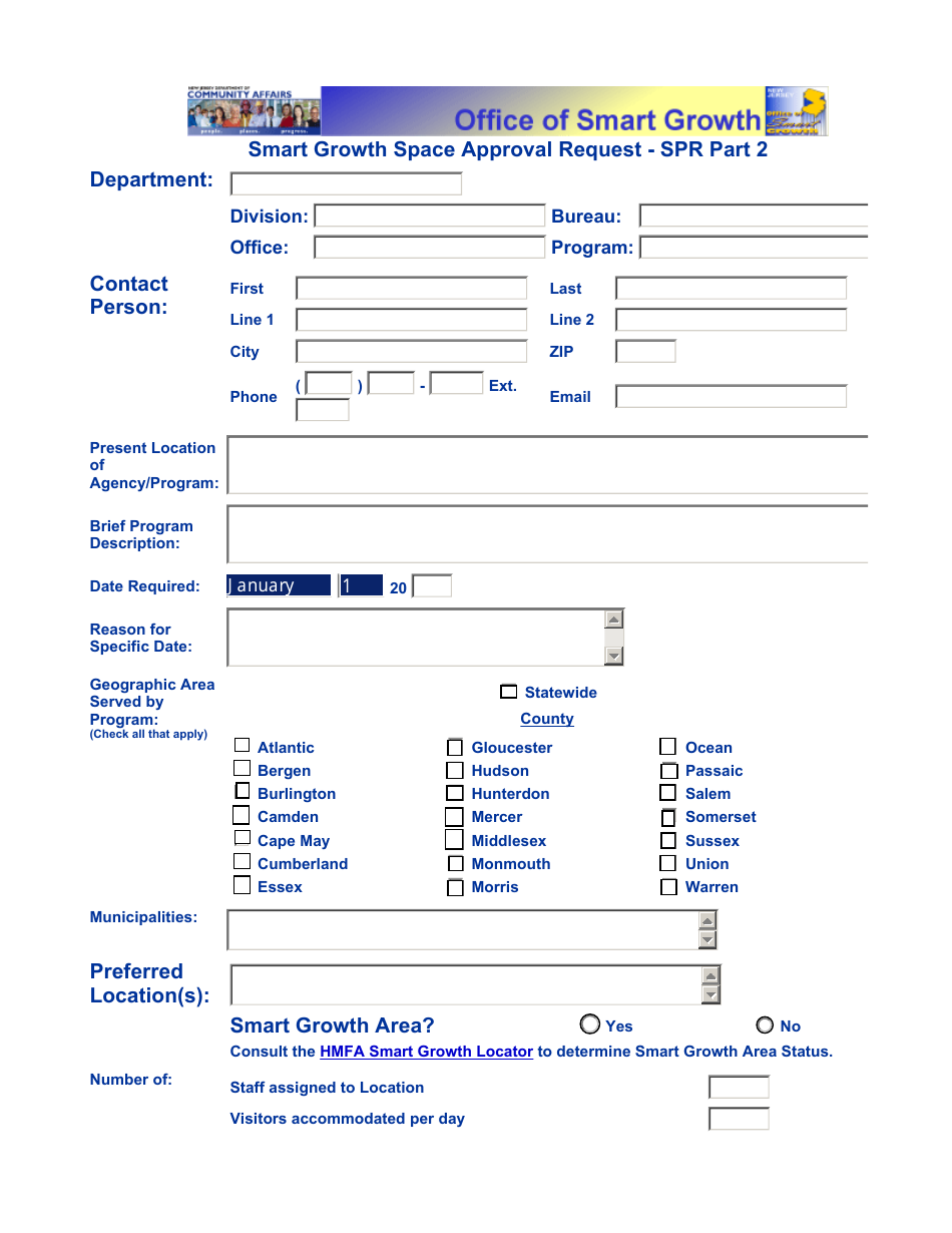 Form SPR Part 2 - Fill Out, Sign Online and Download Fillable PDF, New Jersey | Templateroller