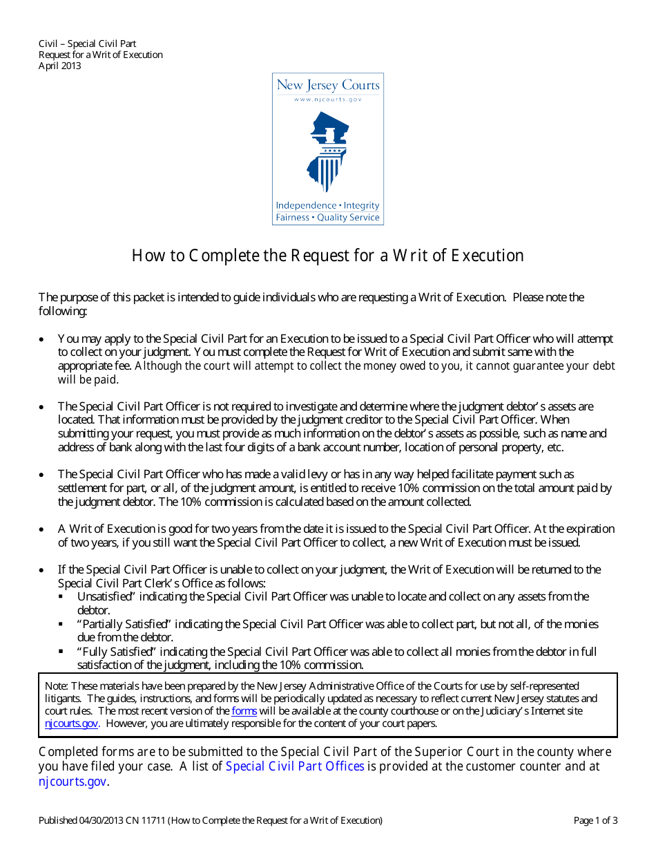 Form 11711 - Fill Out, Sign Online and Download Fillable PDF, New ...