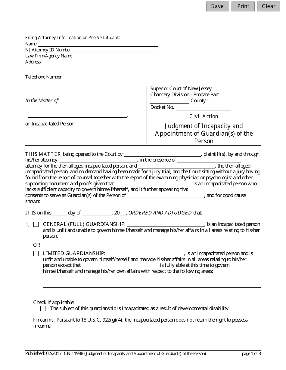 Form 11988 - Fill Out, Sign Online and Download Fillable PDF, New ...