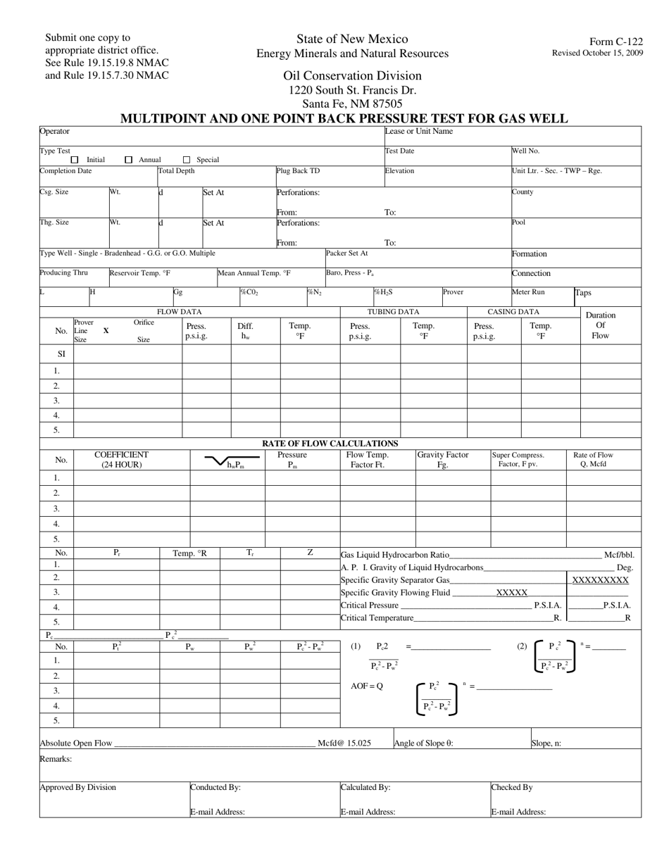 Form C-122 - Fill Out, Sign Online and Download Printable PDF, New ...