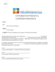 Form A-1079 Download Fillable PDF or Fill Online Final Acceptance ...