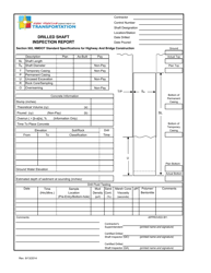 New Mexico Drilled Shaft Inspection Form - Fill Out, Sign Online and ...