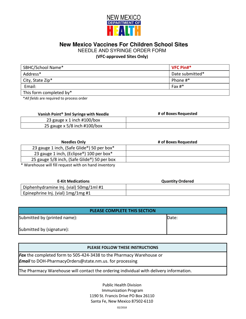Non Prescription Needle Syringe Printable Log Form - Printable Forms ...