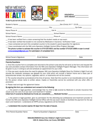 New Mexico Save Our Children's Sight Fund Voucher - Fill Out, Sign ...