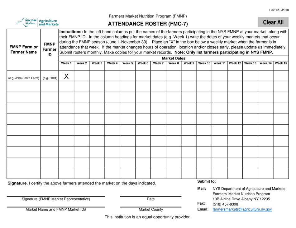 Form FMC-7 - Fill Out, Sign Online and Download Fillable PDF, New York | Templateroller