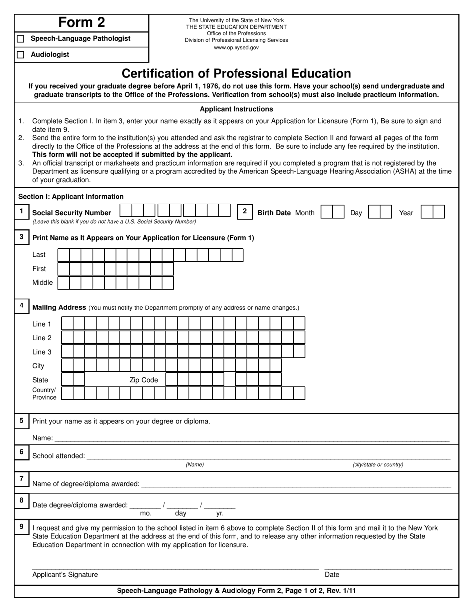 Speech-Language Pathology & Audiology Form 2 - Fill Out, Sign Online ...