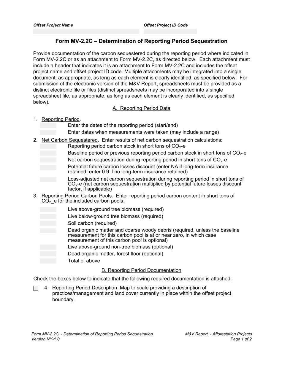 Form MV-2.2C - Fill Out, Sign Online and Download Fillable PDF, New ...
