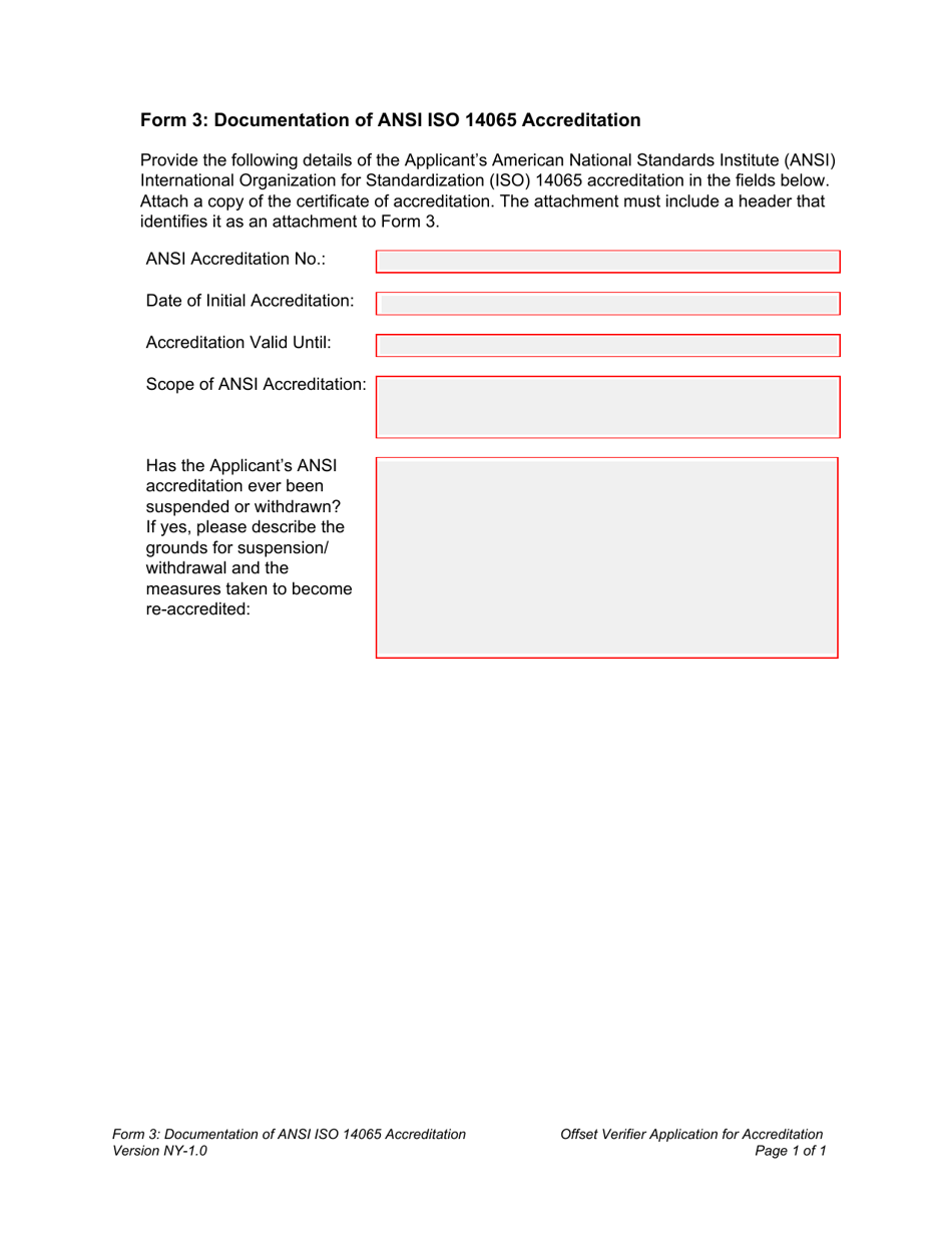 Form 3 - Fill Out, Sign Online and Download Fillable PDF, New York ...