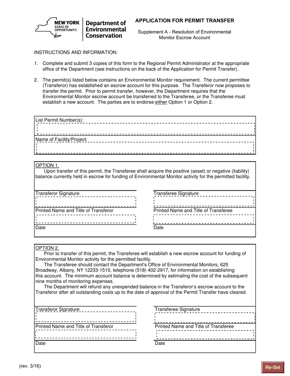 New York Application for Permit Transfer - Fill Out, Sign Online and ...