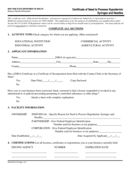 Form DOH-2278 - Fill Out, Sign Online and Download Printable PDF, New ...