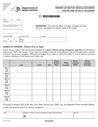 Form MV-104L Download Fillable PDF or Fill Online Report of Motor ...