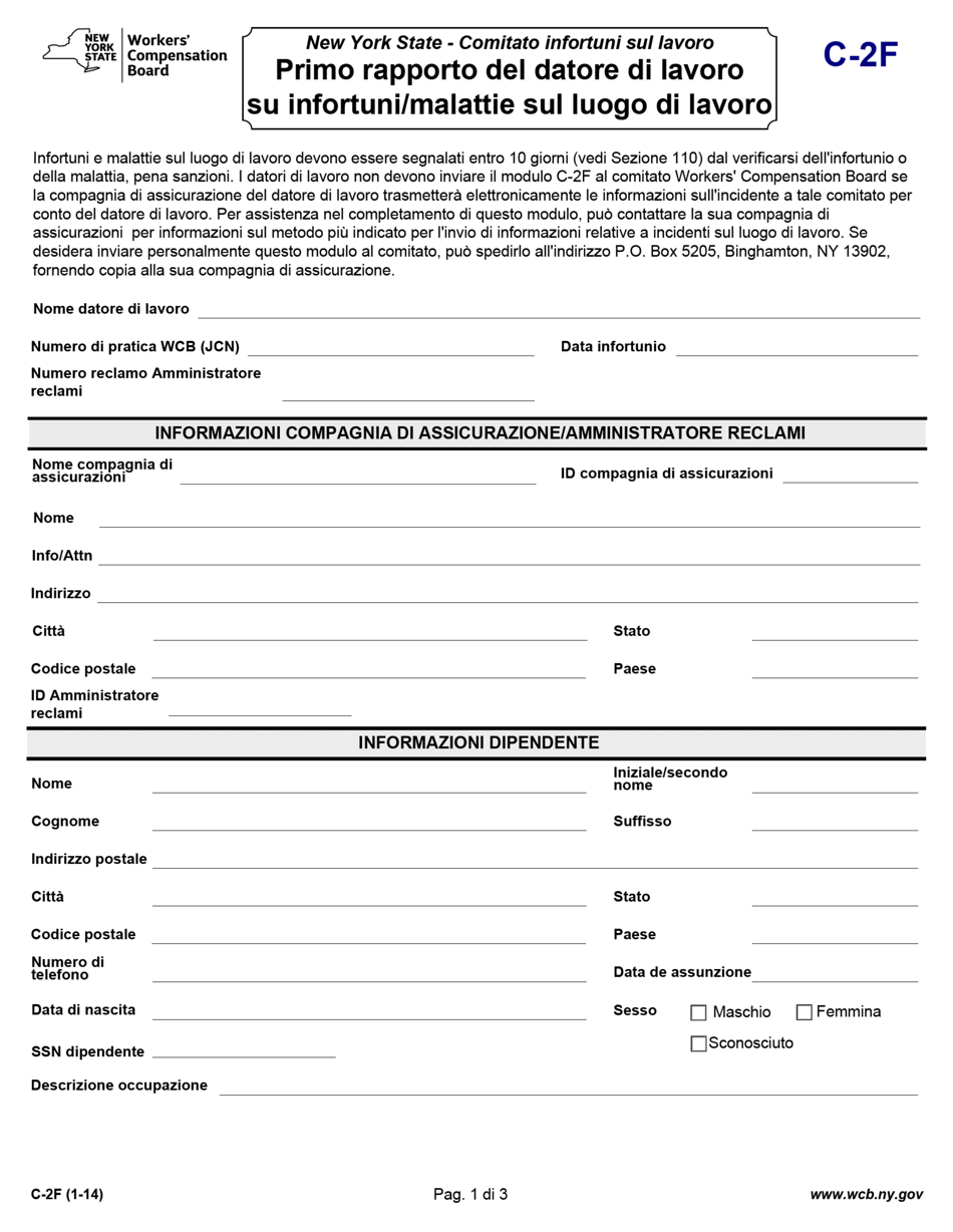 Form C-2F - Fill Out, Sign Online and Download Fillable PDF, New York ...