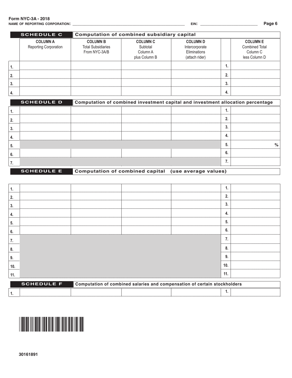 Form NYC-3A Download Printable PDF or Fill Online Combined General ...