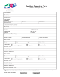North Carolina Accident Reporting Form Download Fillable PDF ...
