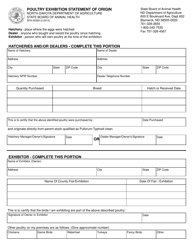 Form MDA E-18 Download Fillable PDF or Fill Online Notification Form for Livestock/Poultry ...