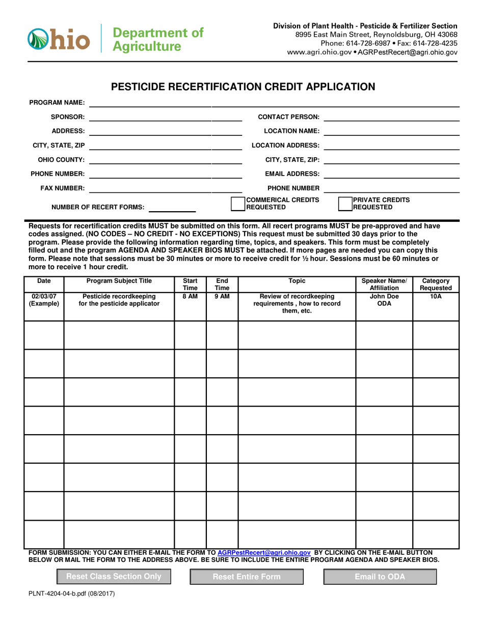 Form PLNT-4204-04-B - Fill Out, Sign Online and Download Fillable PDF ...