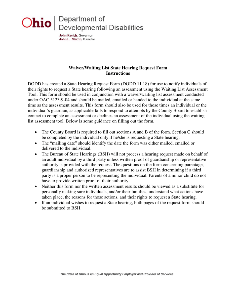 Download Instructions for Waiver/Waiting List State Hearing Request ...