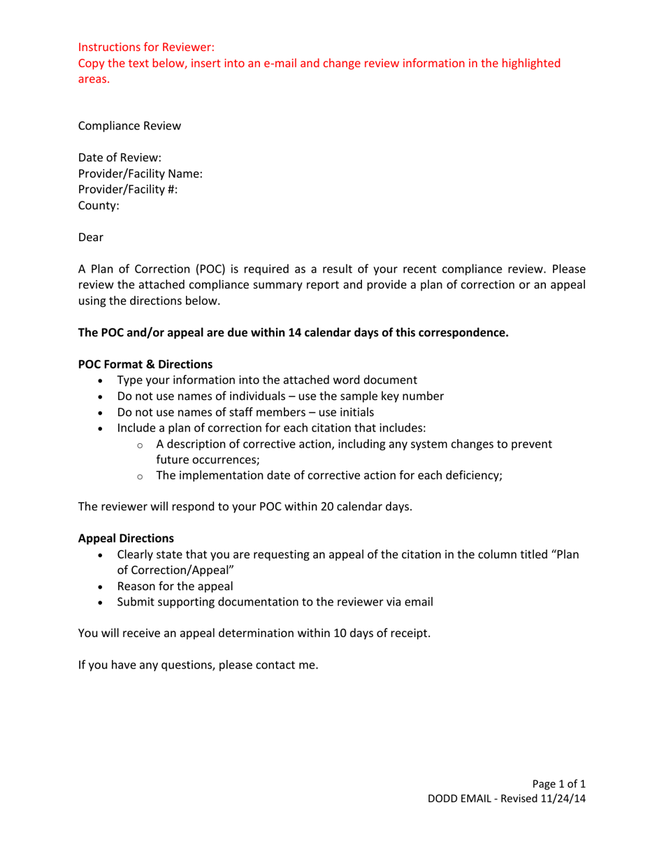 Ohio Email Compliance Report Cover - Fill Out, Sign Online and Download ...