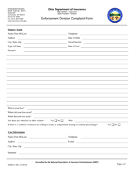 Ohio Complaint Form Download Printable PDF | Templateroller