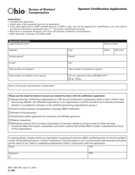 Form U-149 (BWC-7655) Download Printable PDF or Fill Online Sponsor ...