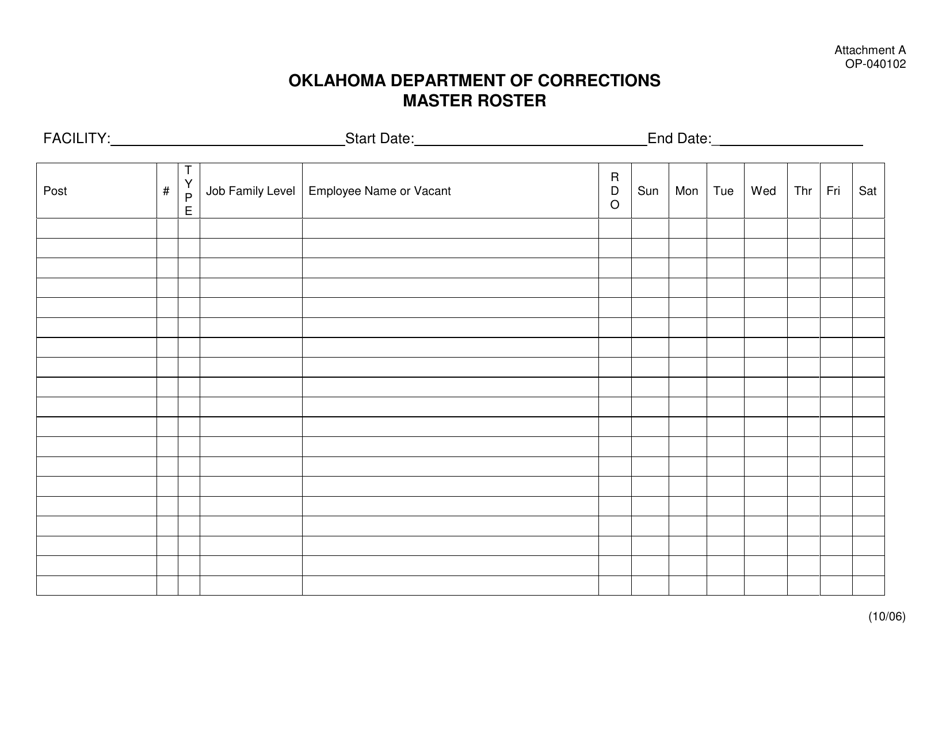 Form OP-040102 Attachment A - Fill Out, Sign Online and Download ...