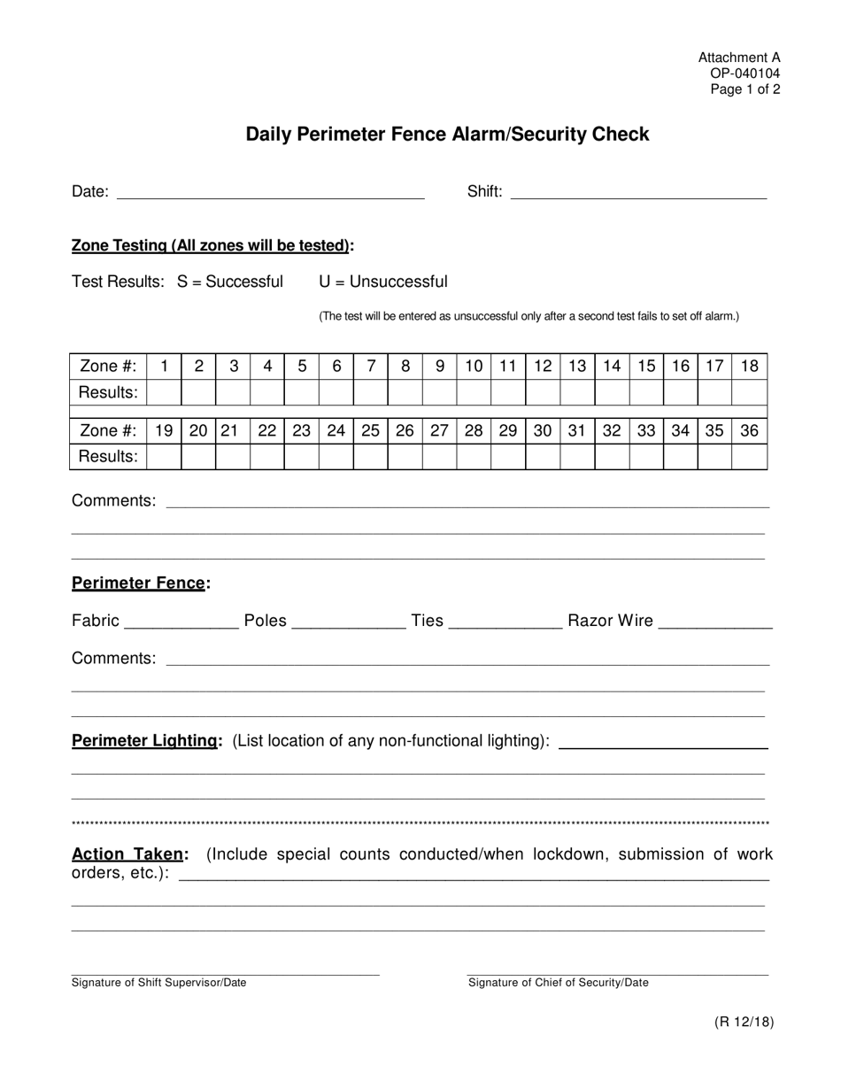 DOC Form OP-040104 Attachment A - Fill Out, Sign Online and Download ...